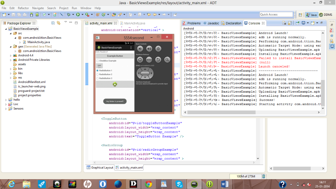 Designing Android Ui With Basic Views Android Programming By Wideskills